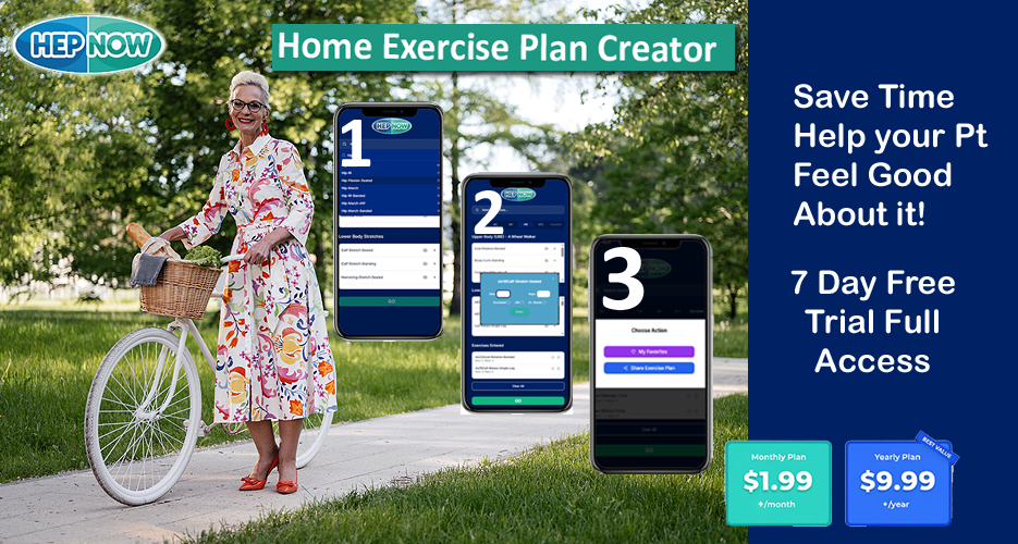 HEP NOW | Home Exercise Program PDF Generator | Physical Therapy Tools ...